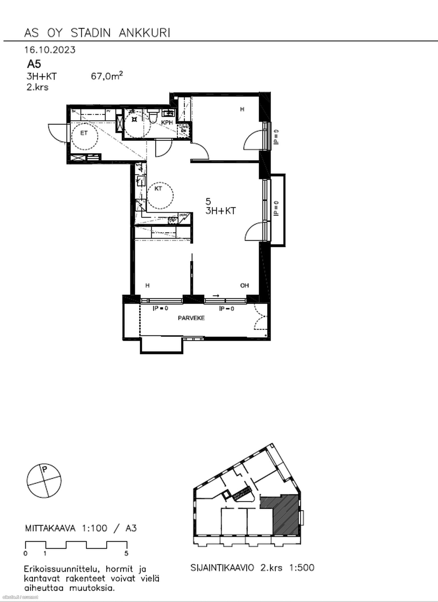 67 m² Verkkosaarenranta 2 A 5, 00580 Helsinki Kerrostalo 3h myynnissä ...