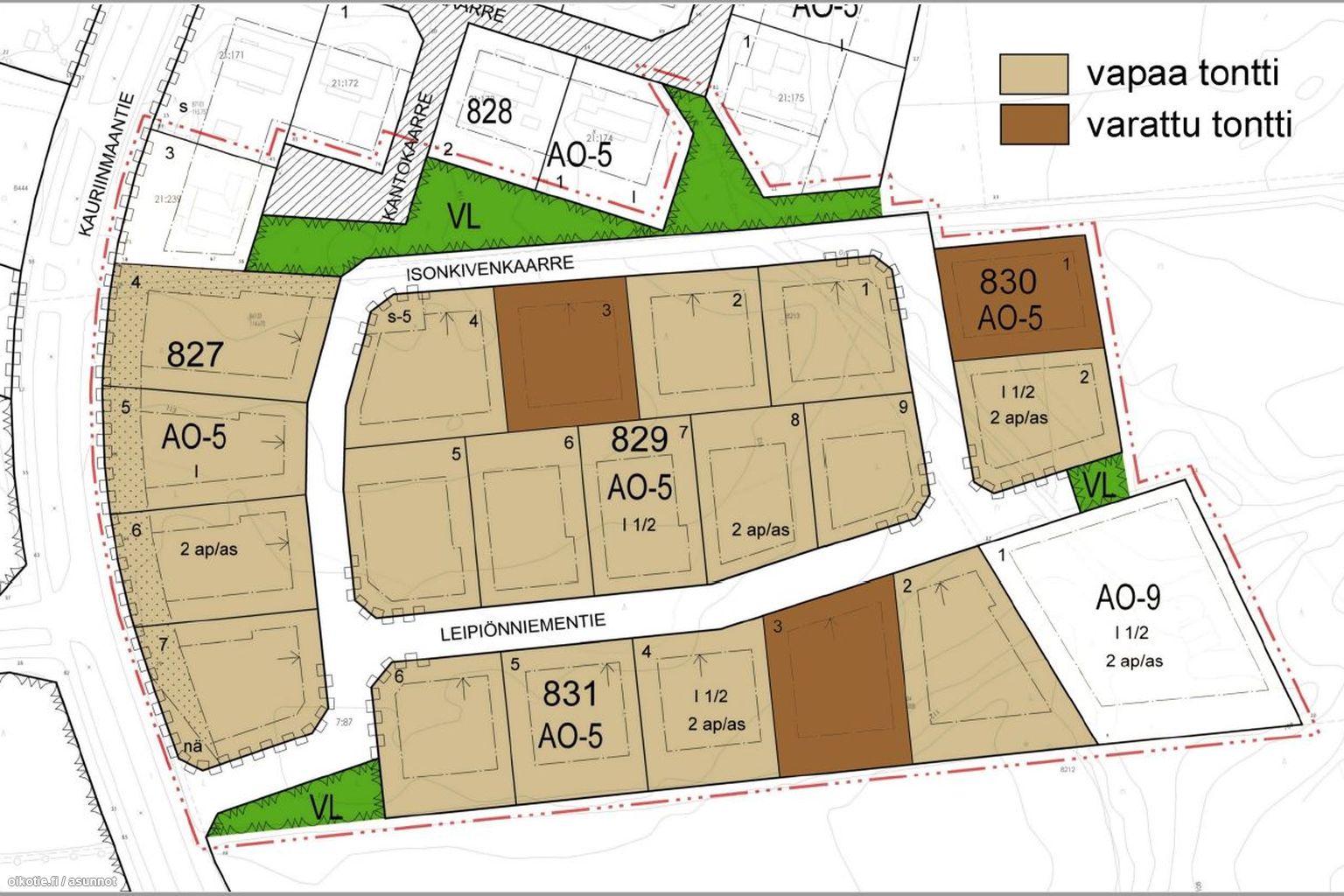 1 500 m² Isonkivenkaarre 4, 14200 Turenki Omakotitalotontti myynnissä ...