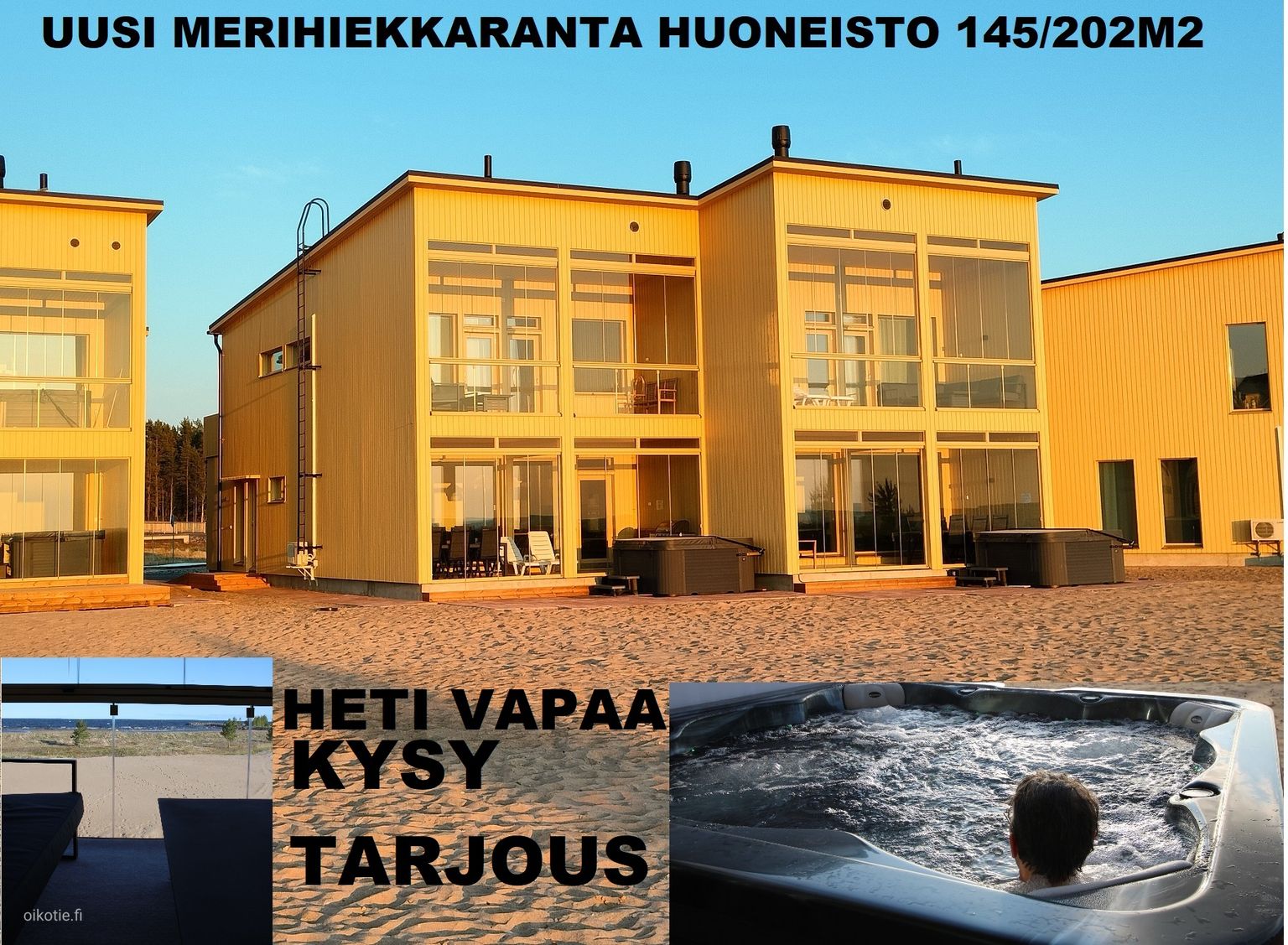 145 m² dyynikylä 11, 85100 KALAJOKI Lomahuoneisto 5h vuokrattavana ...